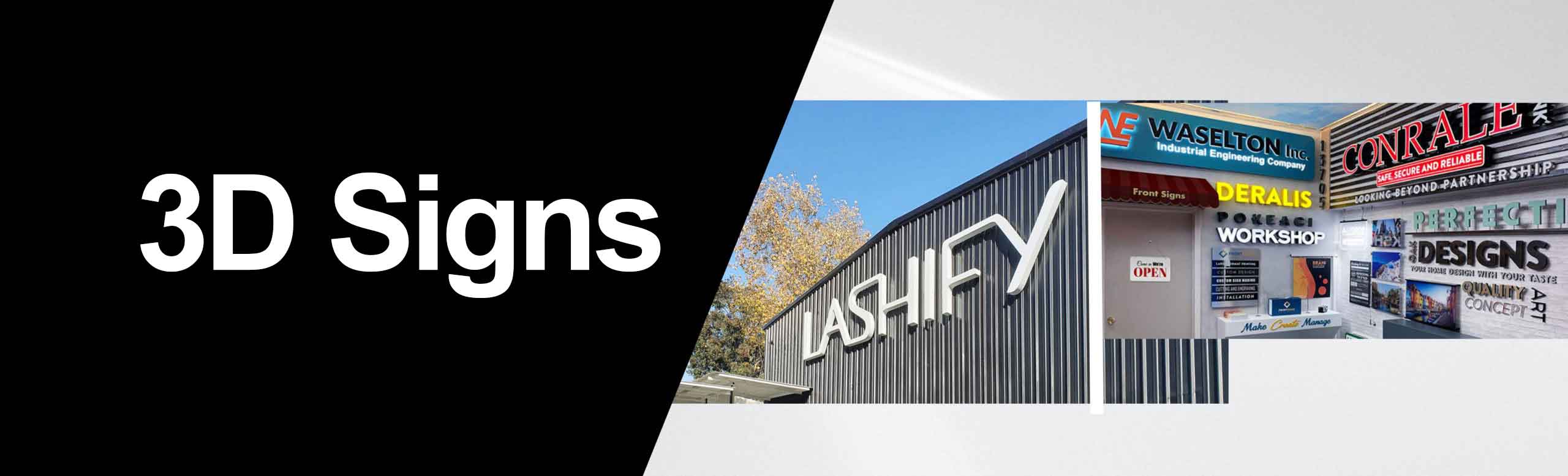 3D Signs - 3D signage for display in all types of locations