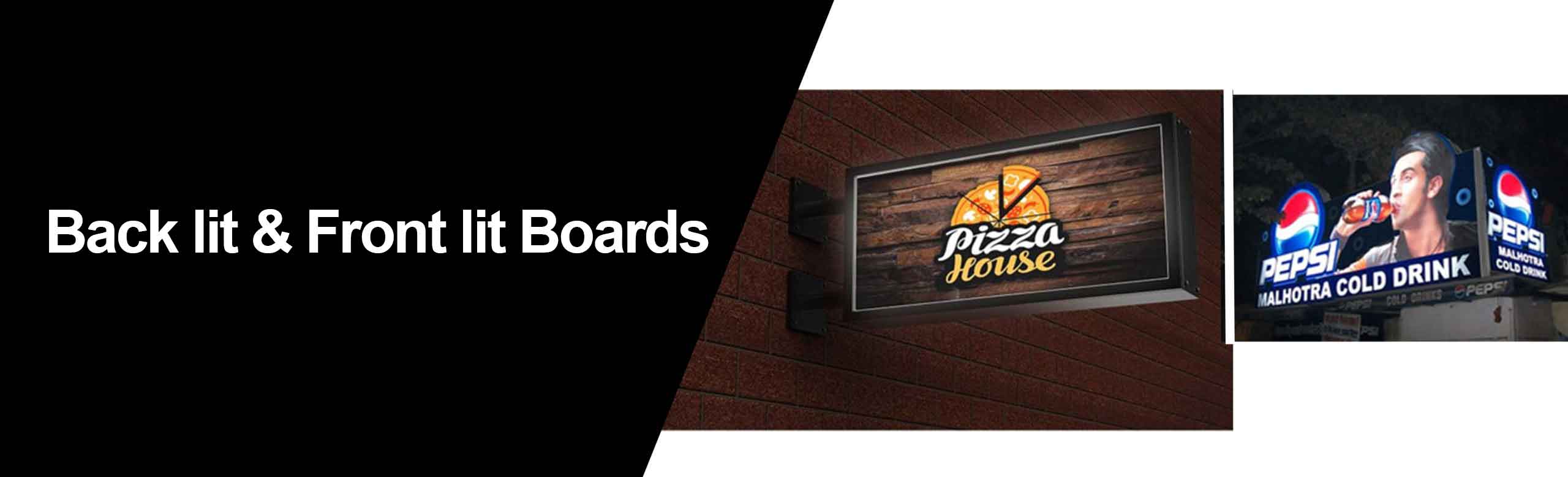 Back lit & Front lit boards - Billboards Pakistan